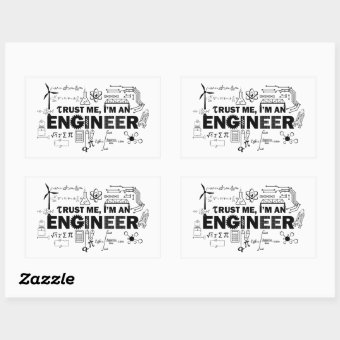 Trust Me I'm An Engineer Sticker | Zazzle