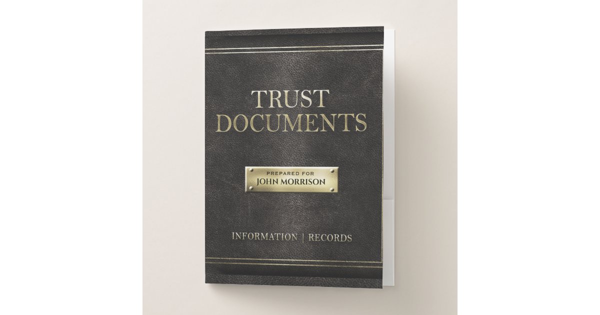 Trust Pocket Folder | Zazzle