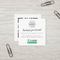 Trustpilot Reviews Business Card | QR Code Insert | Zazzle