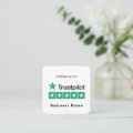 Trustpilot Reviews | Business QR Code Minimal Square Business Card | Zazzle