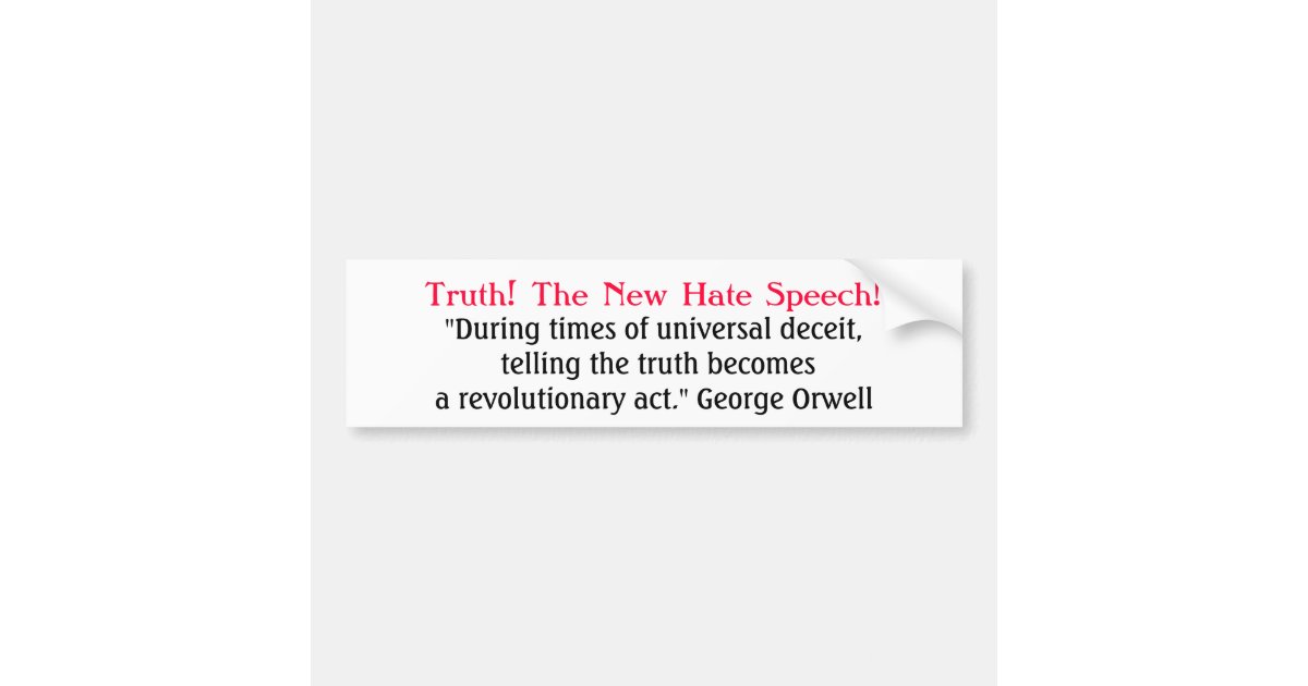 Truth Bumper Sticker | Zazzle