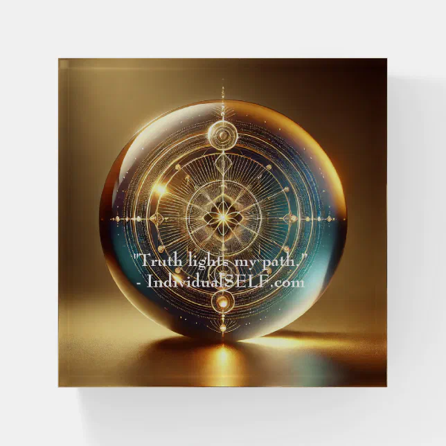 Truth Lights My Path Paperweight | Zazzle