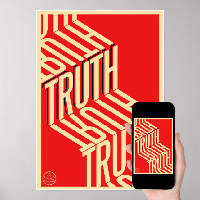 Truth Minimalist Typography Poster | Zazzle