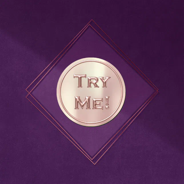 Try Me Blush Rose Pearly Tester Sample Container Classic Round Sticker ...