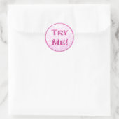 Try Me Glitter Sparkl Pink Tester Sample Container Classic Round ...