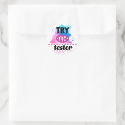 Try Me tester label | Zazzle