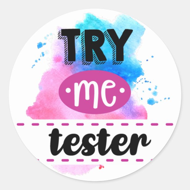 Try Me Stickers | Zazzle