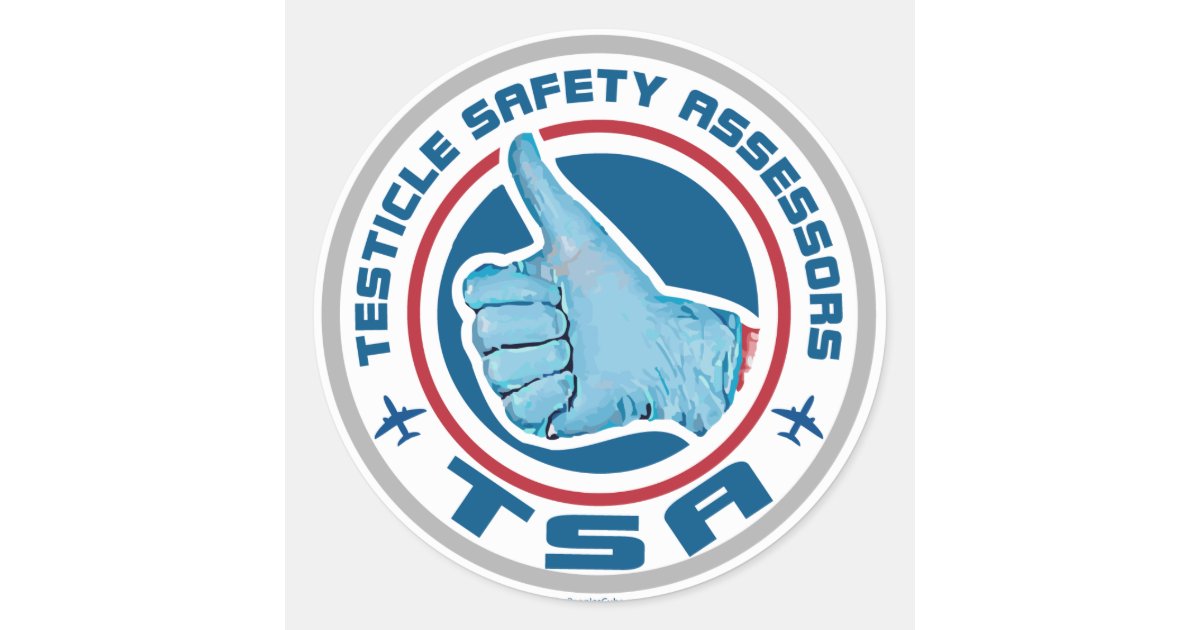 TSA Logo - Testicle Safety Assessors Classic Round Sticker | Zazzle
