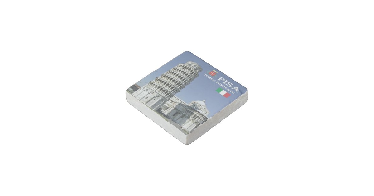 TSC096 LEANING TOWER of PISA, Tuscany, Stone Magnet | Zazzle