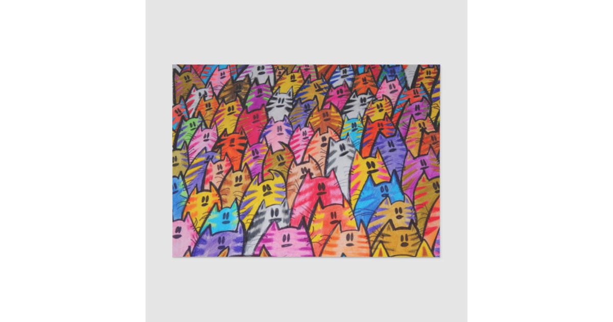 TSP - 0091 - CATS - Tissue Paper | Zazzle