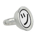 ㋡ Tsu Kana Katakana Smiling Emoji / Emoticon Ring | Zazzle