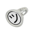 ㋡ Tsu Kana Katakana Smiling Emoji / Emoticon Ring | Zazzle