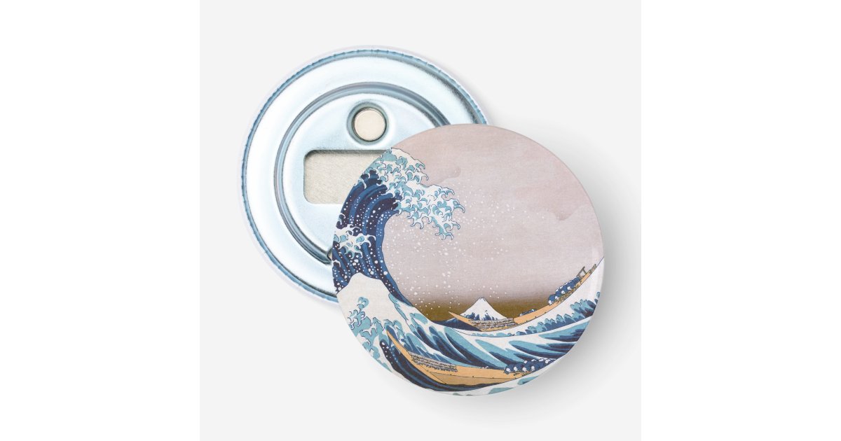 Tsunami Great Wave off Kanagawa Japan by Hokusai Bottle Opener | Zazzle