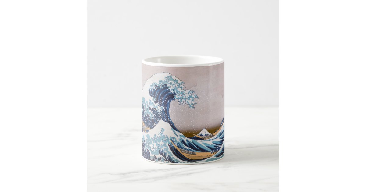 Tsunami Great Wave off Kanagawa Japan by Hokusai Coffee Mug | Zazzle