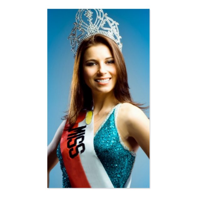 TT-Beauty Pageant Card Business Card Templates