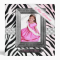 TT-Miss Princess Beauty Pageant Binder Zebra | Zazzle