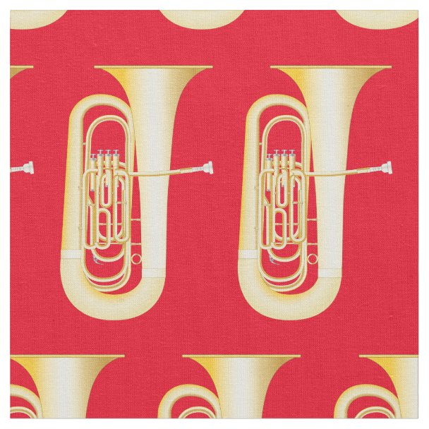 Tuba Fabric | Zazzle