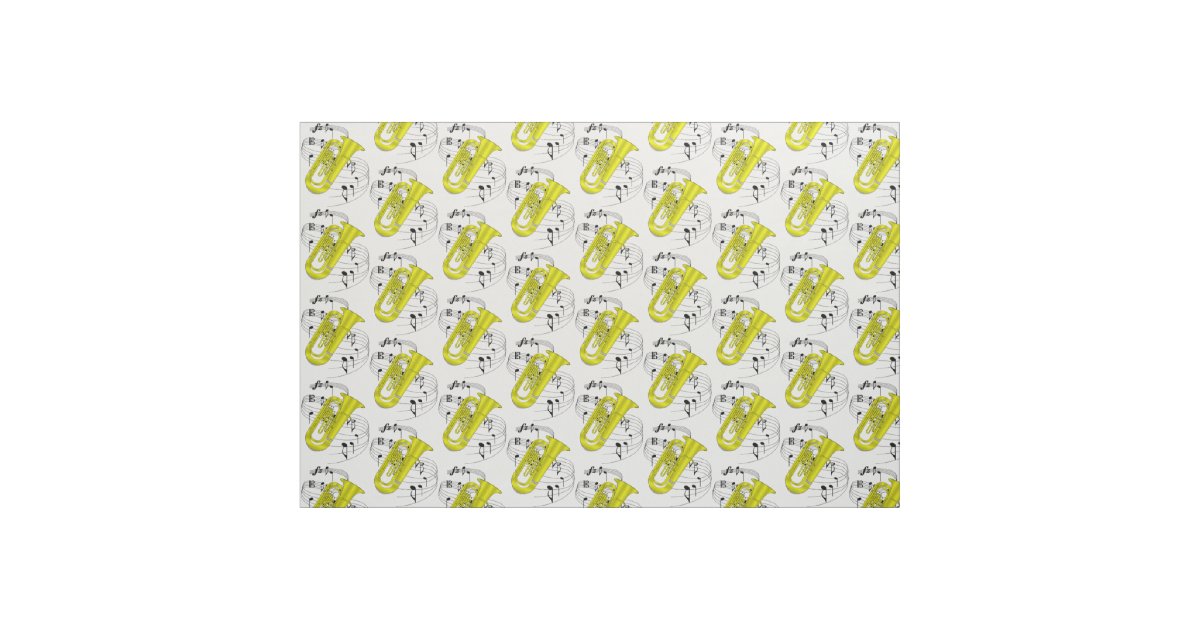 Tuba Fabric | Zazzle