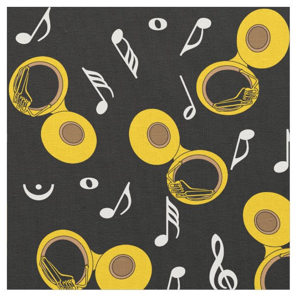 Tuba Fabric | Zazzle