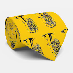 tuba, tuba, tuba, tuba, tuba, tuba, tuba, tuba,... neck tie | Zazzle