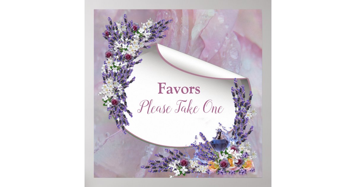 Tuberose & Lavender Blooms Poster | Zazzle