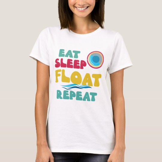Tubing Floating T-Shirt River Drinking Summertime | Zazzle.com