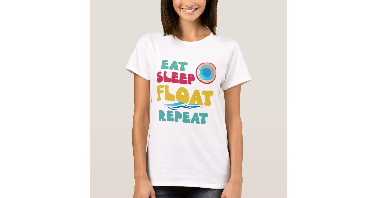 Tubing Floating T-Shirt River Drinking Summertime | Zazzle