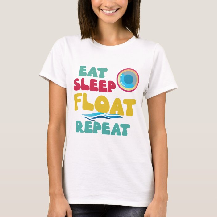 Tubing Floating T-Shirt River Drinking Summertime | Zazzle.com