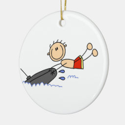 Tubing Stick Figure Ceramic Ornament | Zazzle