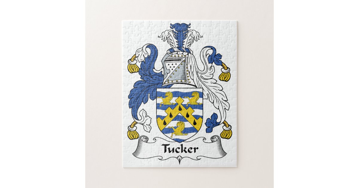 Tucker Family Crest Jigsaw Puzzle | Zazzle