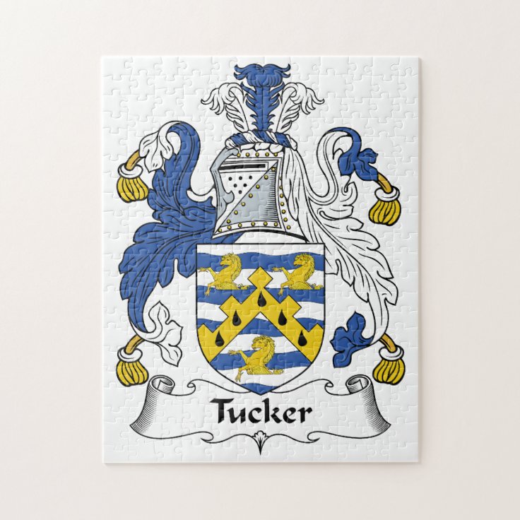 Tucker Family Crest Jigsaw Puzzle | Zazzle