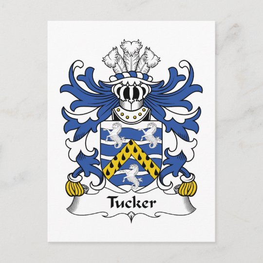 Tucker Family Crest Postcard | Zazzle.com