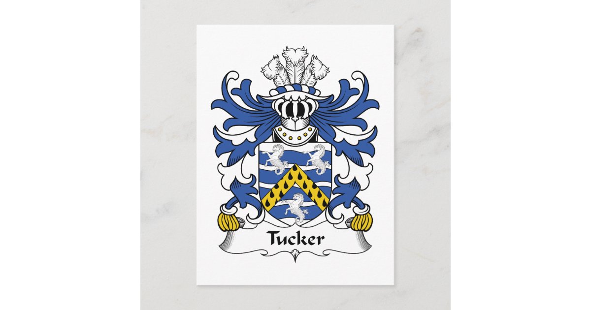 Tucker Family Crest Postcard | Zazzle