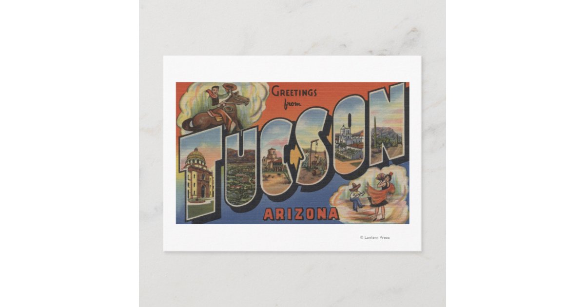 Tucson, Arizona - Large Letter Scenes 2 Postcard | Zazzle