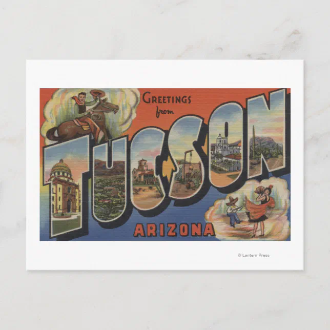 Tucson, Arizona - Large Letter Scenes 2 Postcard | Zazzle