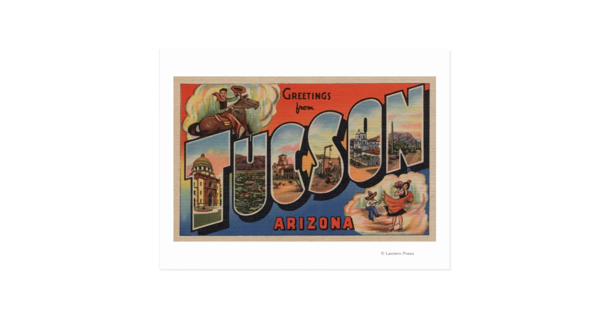 Tucson, Arizona - Large Letter Scenes Postcard | Zazzle.com