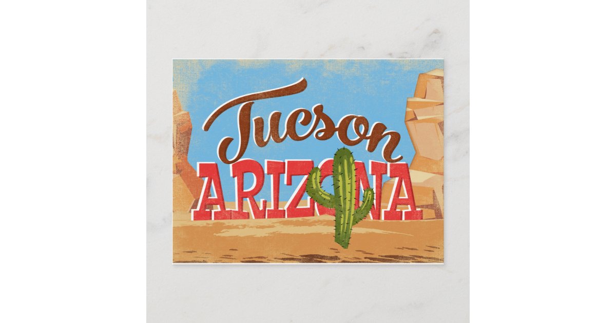 Tucson Arizona Vintage Travel Postcard | Zazzle