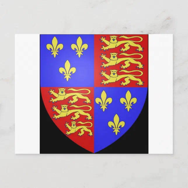 TUDOR COAT OF ARMS KING HENRY VIII. POSTCARD | Zazzle