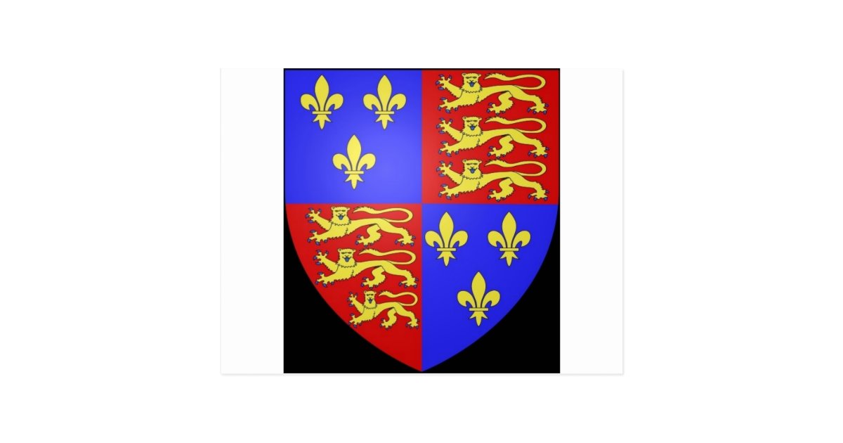 TUDOR COAT OF ARMS KING HENRY VIII. POSTCARD | Zazzle.com