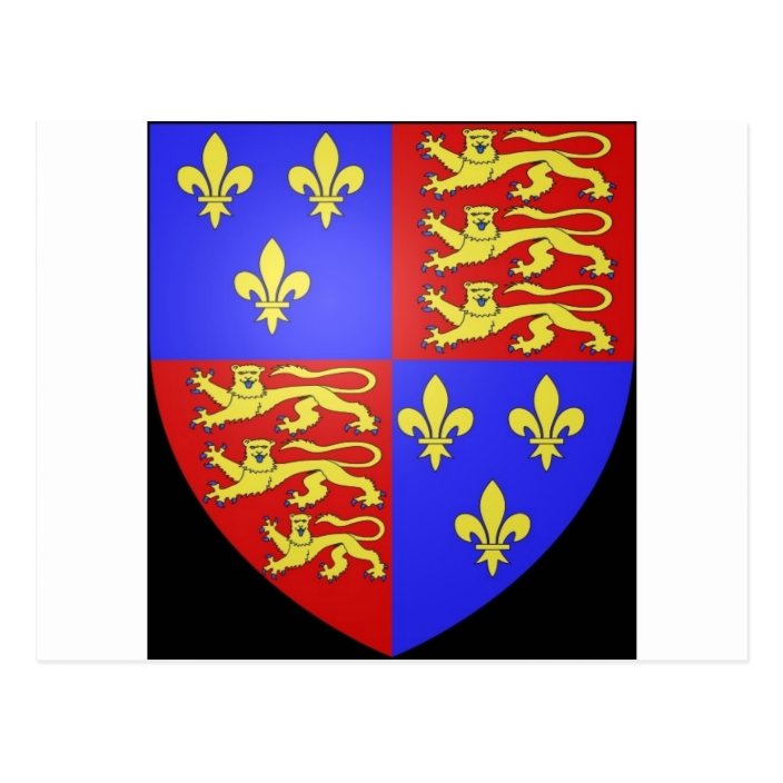 TUDOR COAT OF ARMS KING HENRY VIII. POSTCARD | Zazzle.com