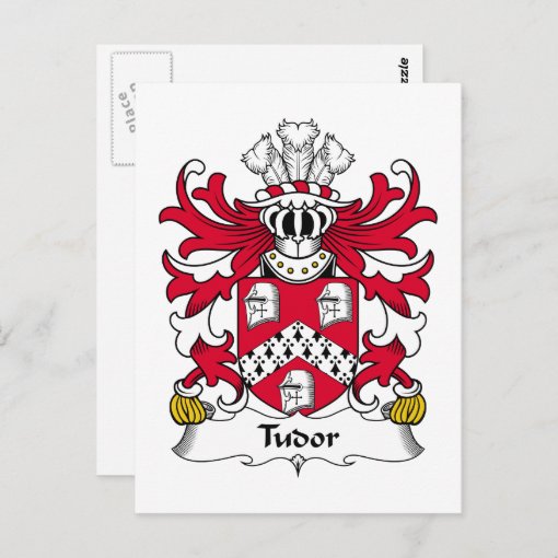Tudor Family Crest Postcard | Zazzle