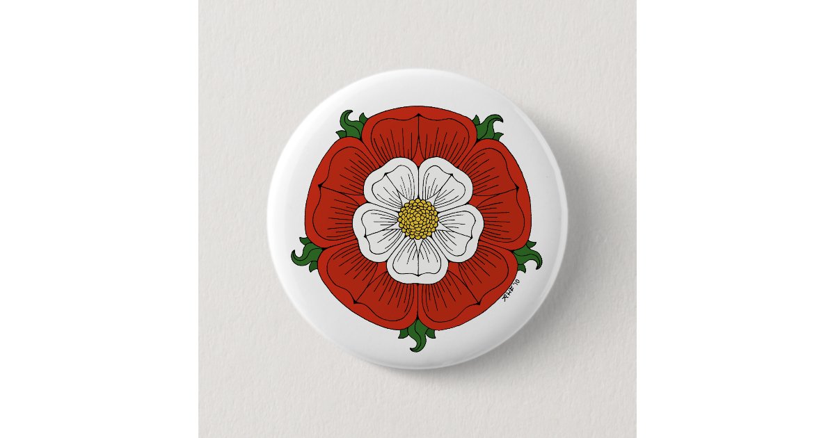 Tudor Rose Button | Zazzle