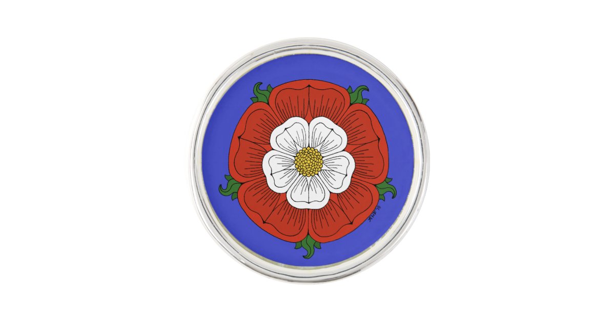 Tudor Rose Lapel Pin | Zazzle