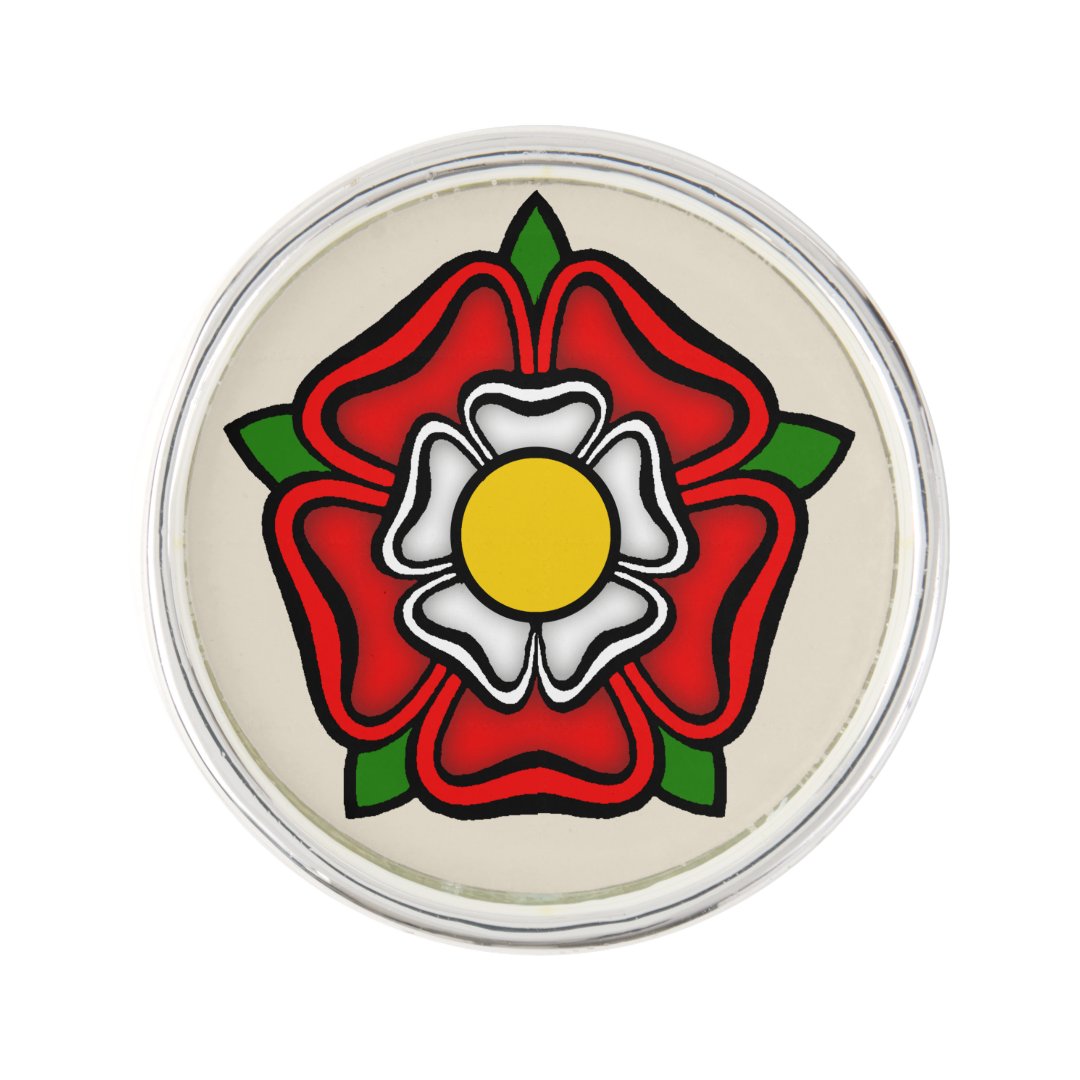 Tudor Rose of England, Emblem of Royalty Lapel Pin | Zazzle