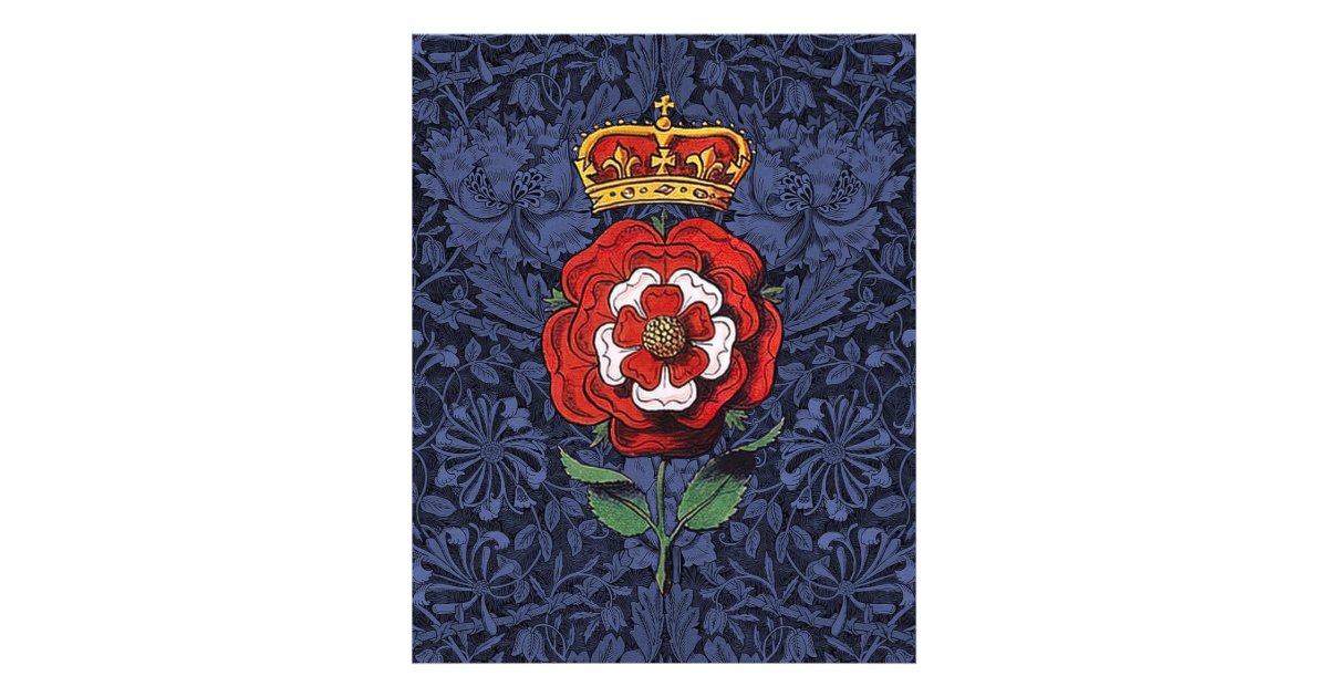 Tudor Rose Red and White Photo Print | Zazzle