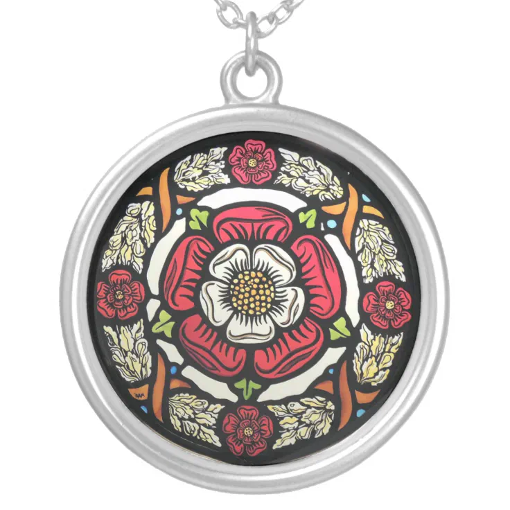 Tudor roses necklace | Zazzle