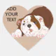 Tuff Pup Playful Bulldog Puppy Heart Sticker | Zazzle