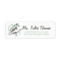 Tufted Titmouse Bird Art Return Label | Zazzle
