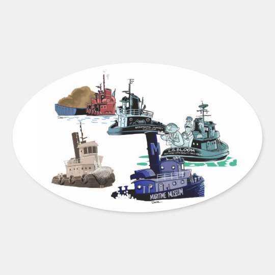 tugboat medley sticker | Zazzle.com