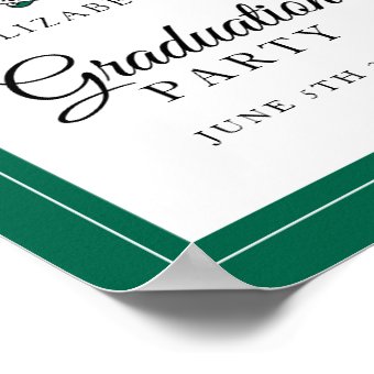 Tulane University | Graduation Party Welcome Poster | Zazzle